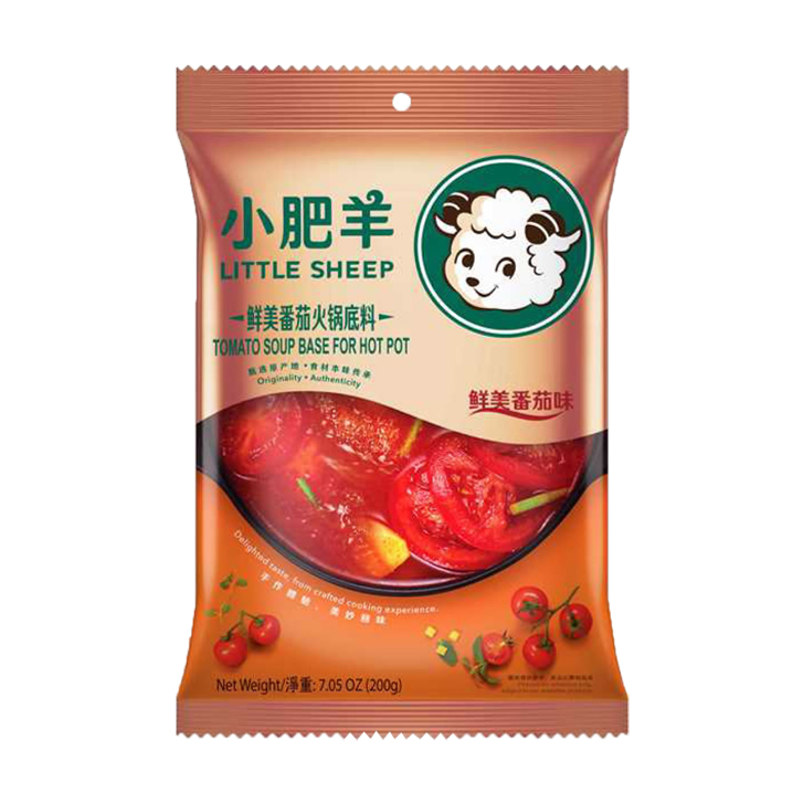 Little Sheep Hotpot Soup Base - Tomato 24x200g bag - Liroy B.V.
