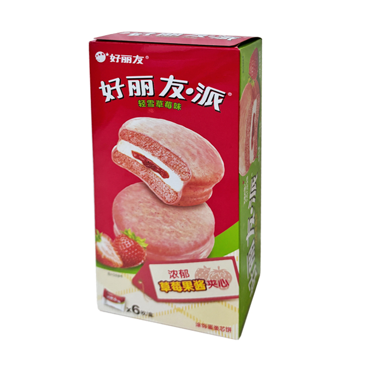 Orion Pie - Strawberry Flavour 16x210g box - Liroy B.V.