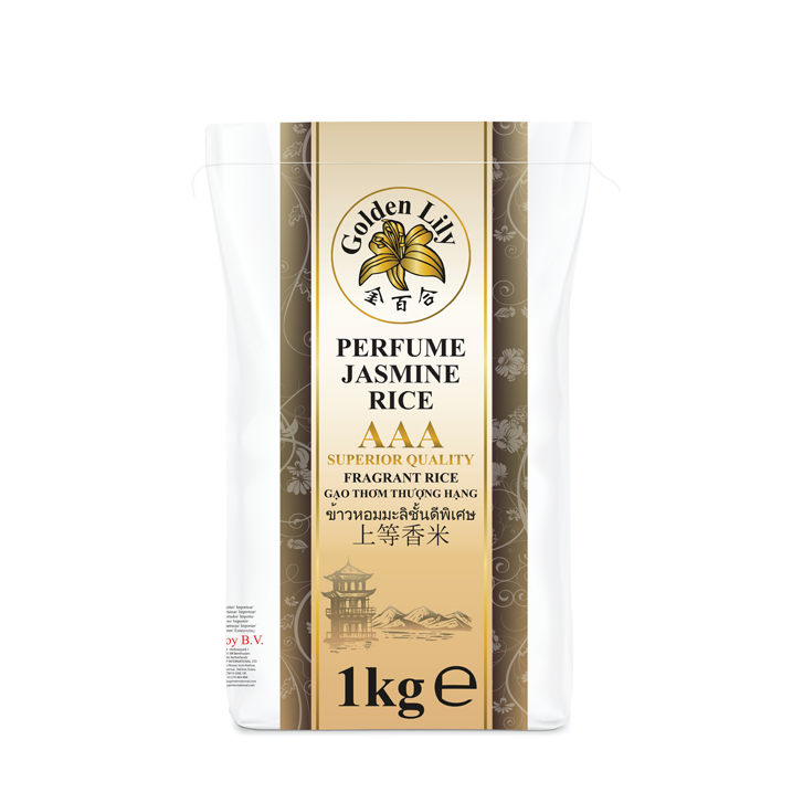 Golden Lily Perfume Jasmine Fragrant Rice 10x1000g bag - Liroy B.V.